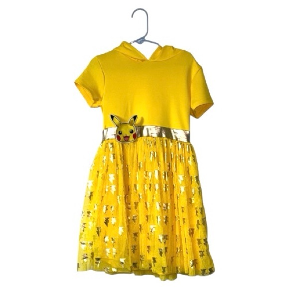 Pokemon | Dresses | Pokemon Pikachu Yellow Dress Lightening Bolt Anime ...